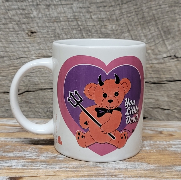 PBC | Kitchen | 9s You Little Devil Coffee Mug Cup Teddy Bear Heart ...